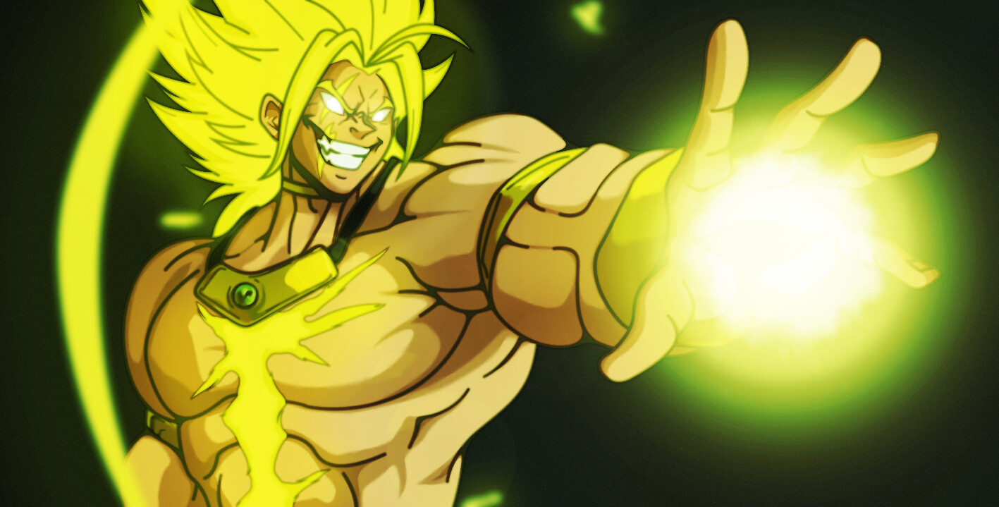 ArtStation - Broly LSSJ Redraw - Legend a Dragon Ball Tale