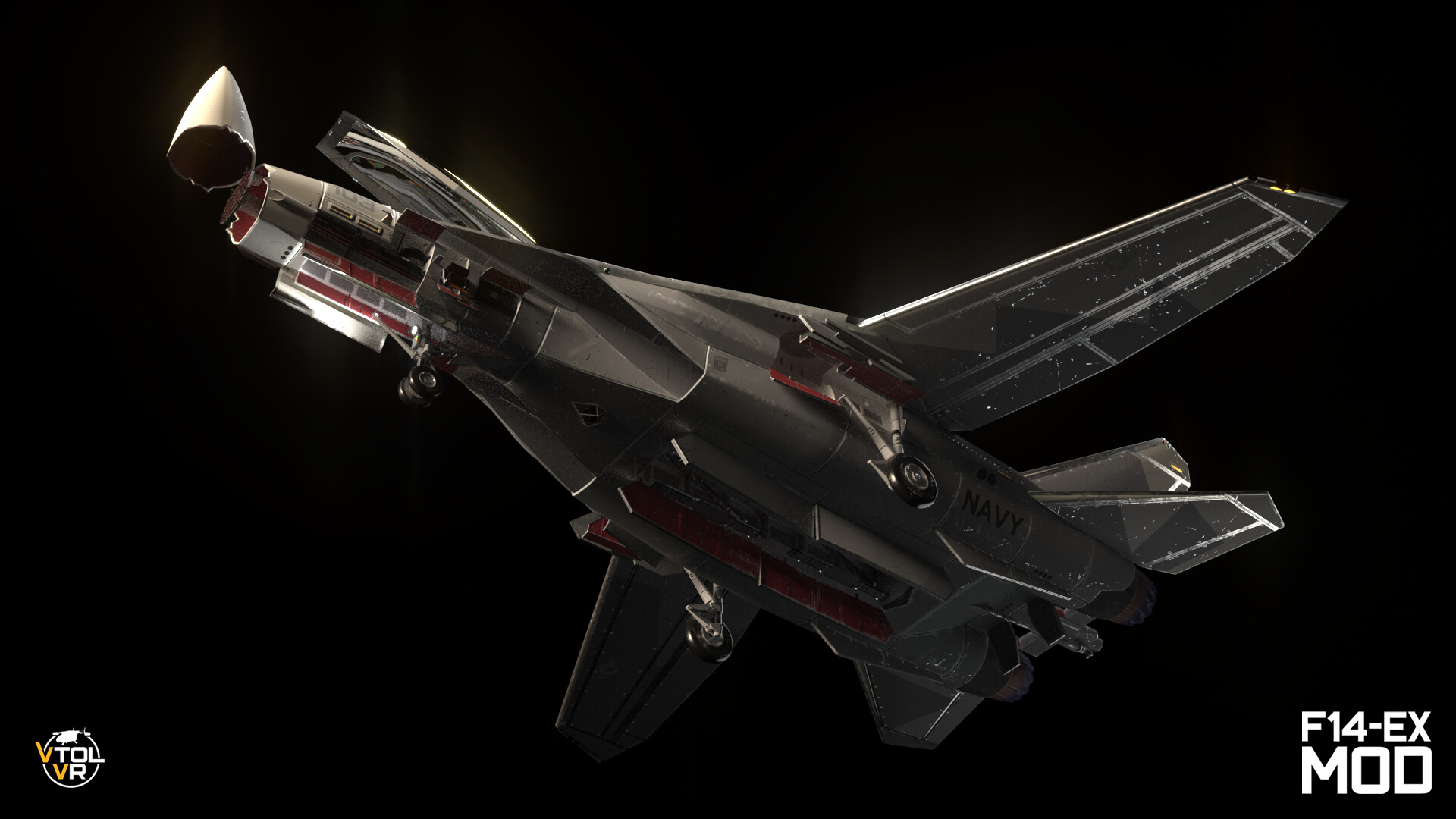 Anton Sherlock - F14EX - Game Ready Asset for VTOL VR