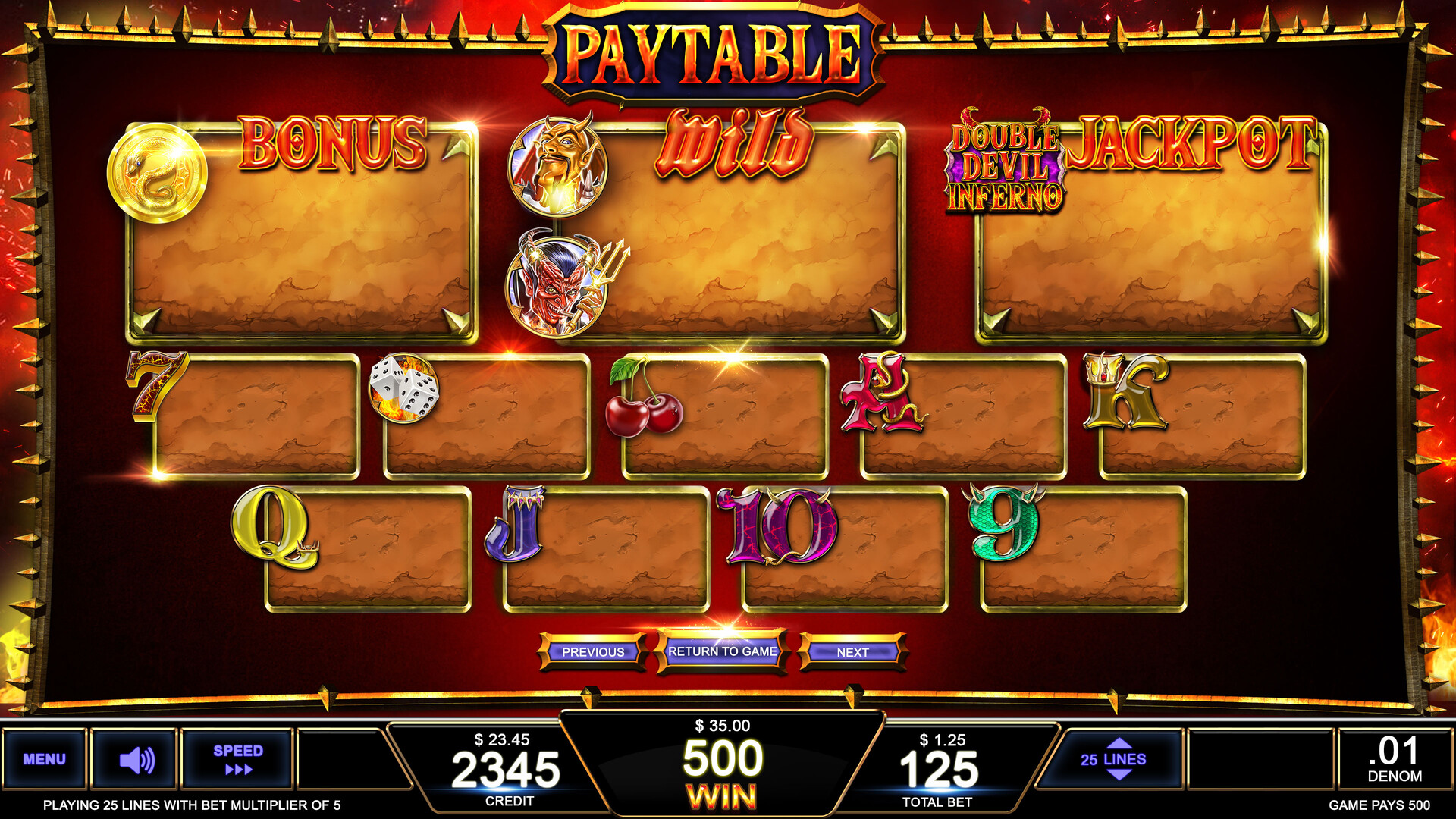 ArtStation - Slot game pay table