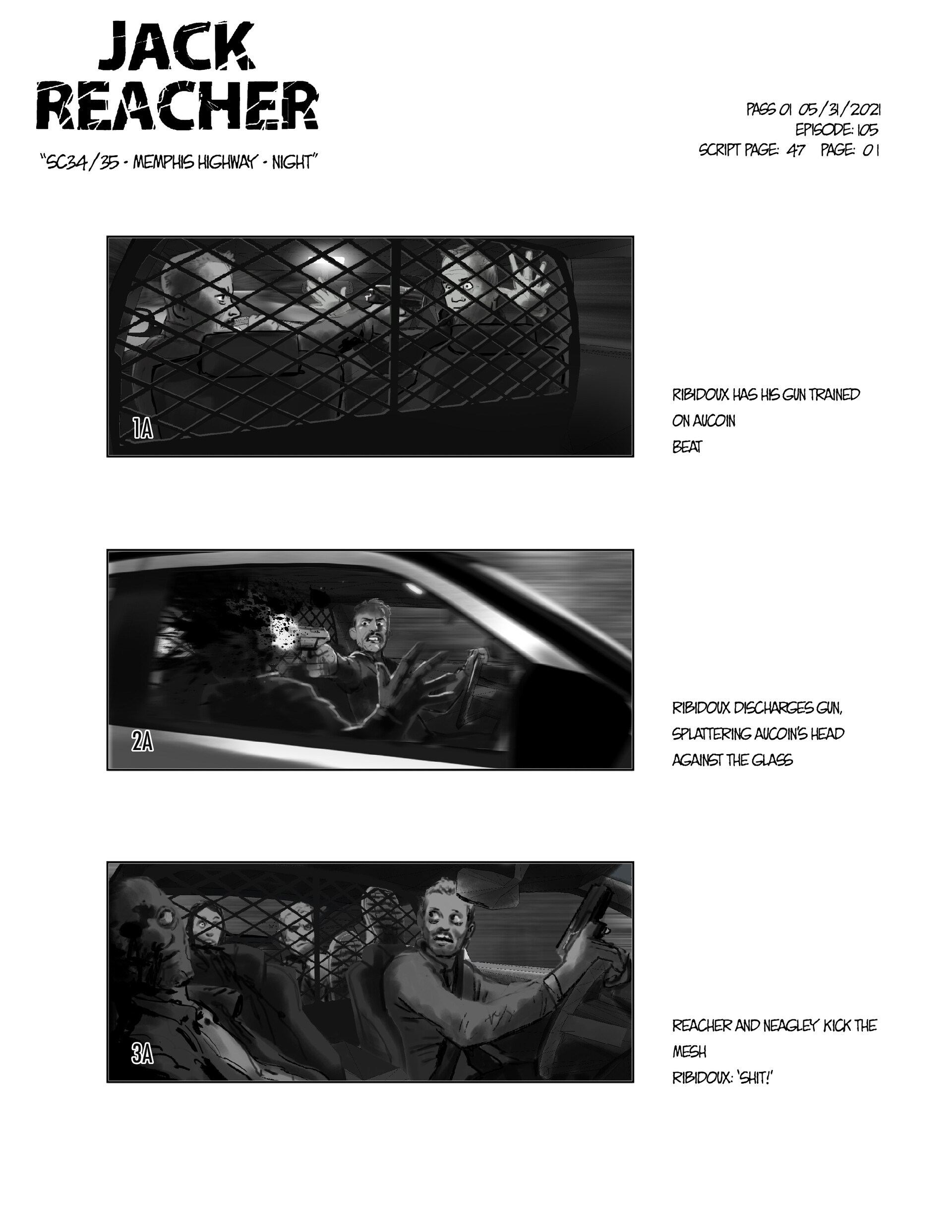 ArtStation - JACK REACHER S1 - STORYBOARDS