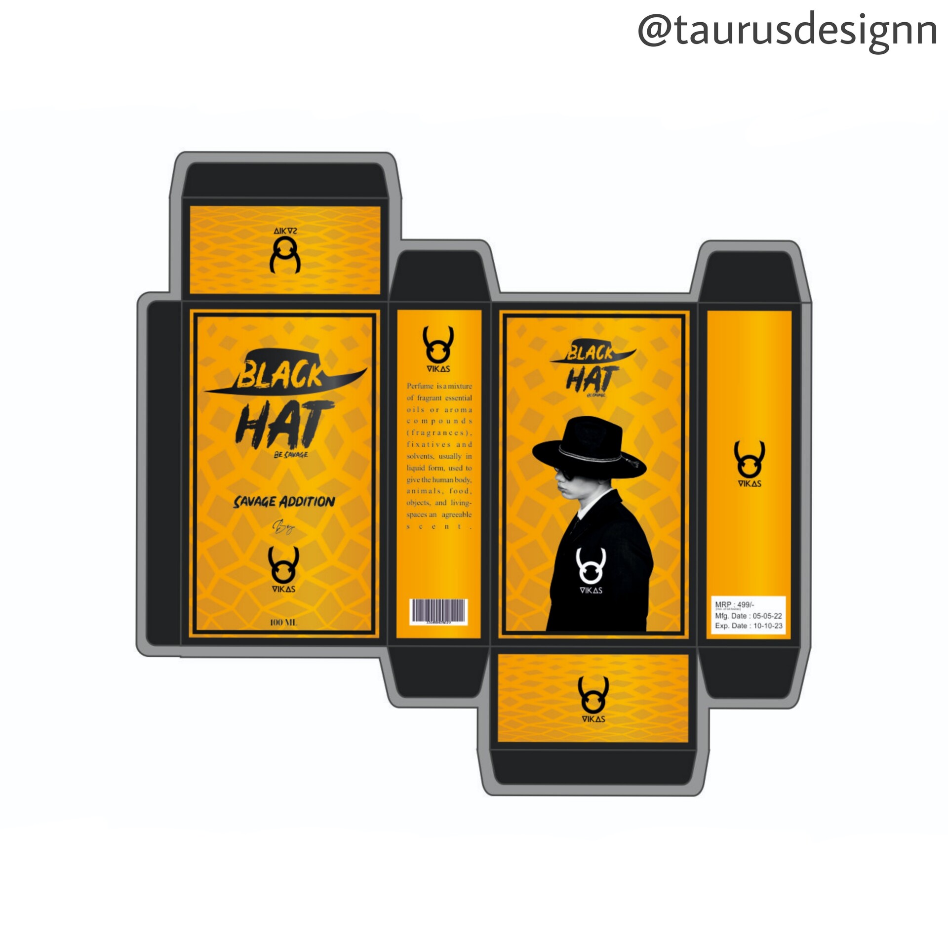 ArtStation - Packaging design of perfume box.