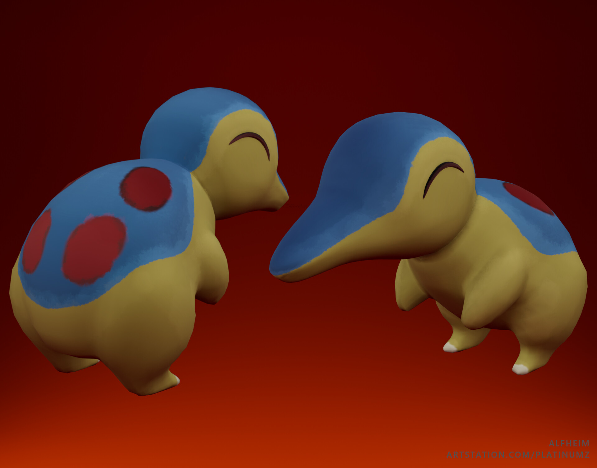 quilava 3d sprite