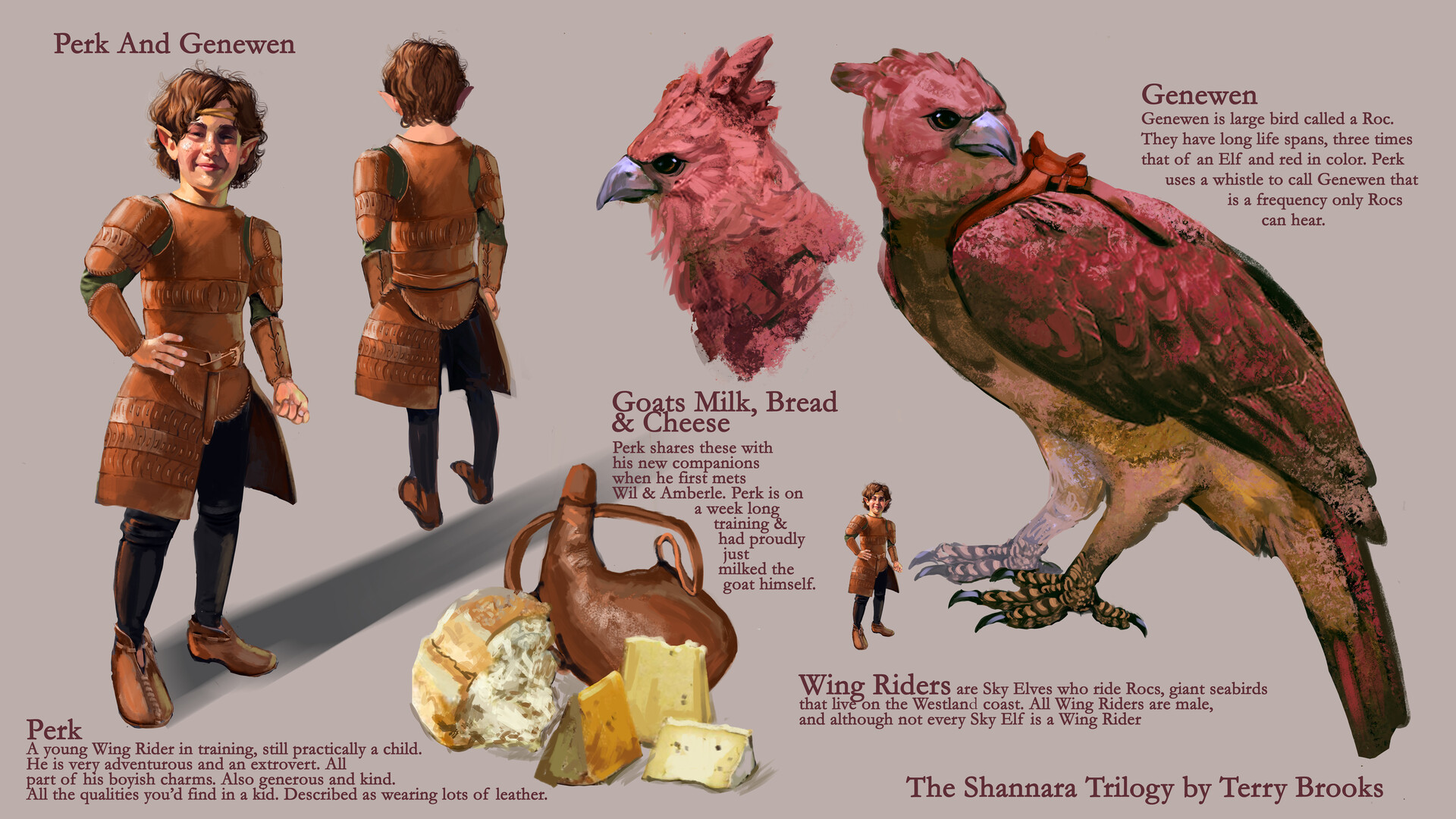 ArtStation - Perk & Genewen: The Young Wing Rider and his Roc