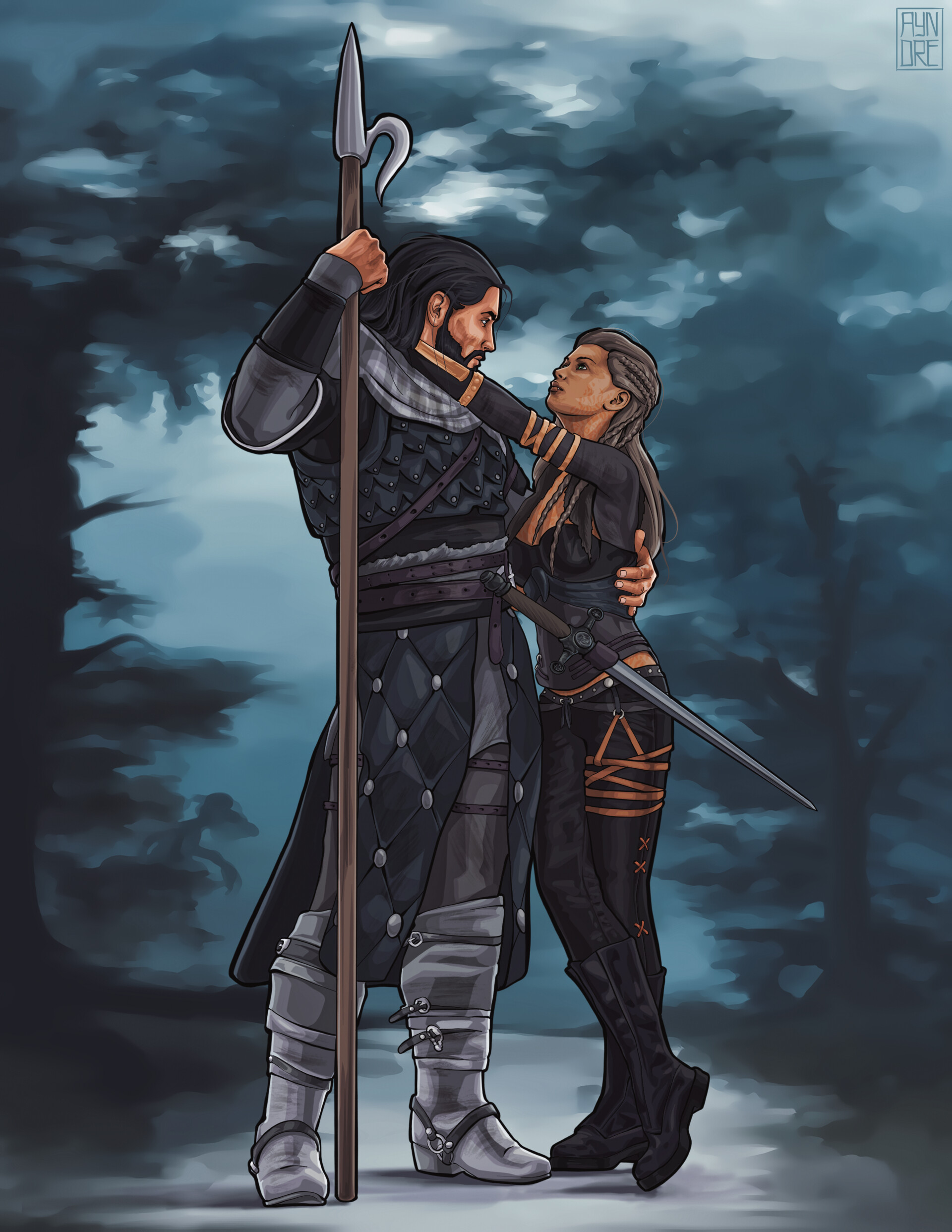 ArtStation - Fantasy warrior couple ~ ayndre (July 2022)