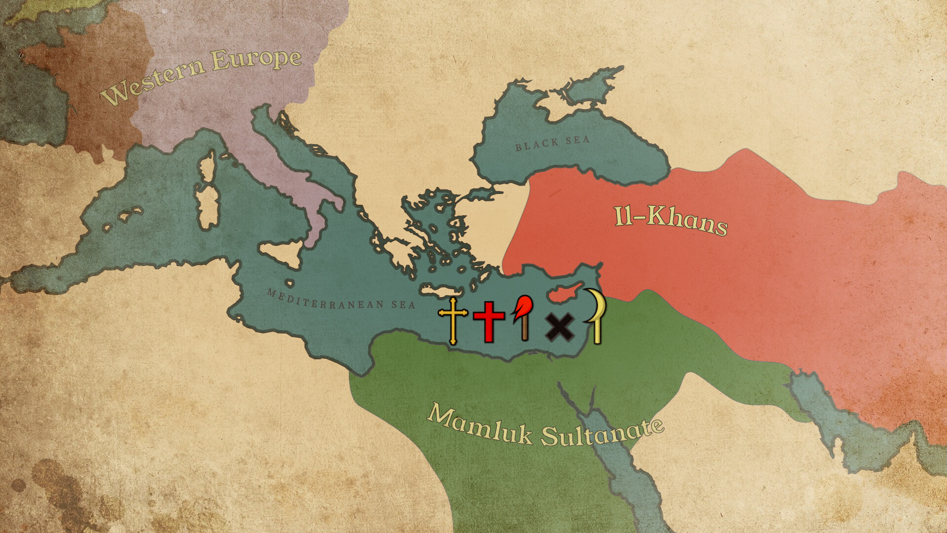 David Luz - Medieval Mediterran Map