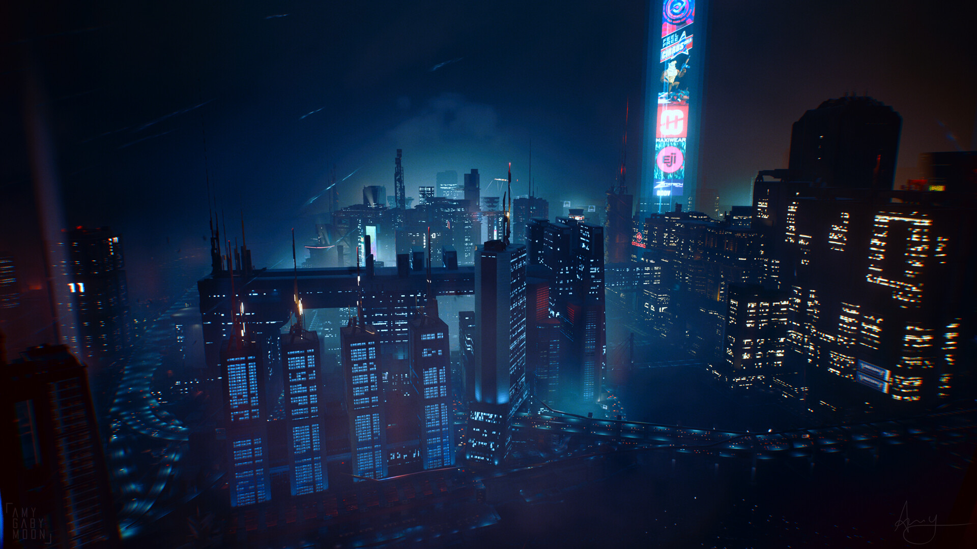 Amanda Gabriela - Cyberpunk 2077 In-Game Photography: Environments