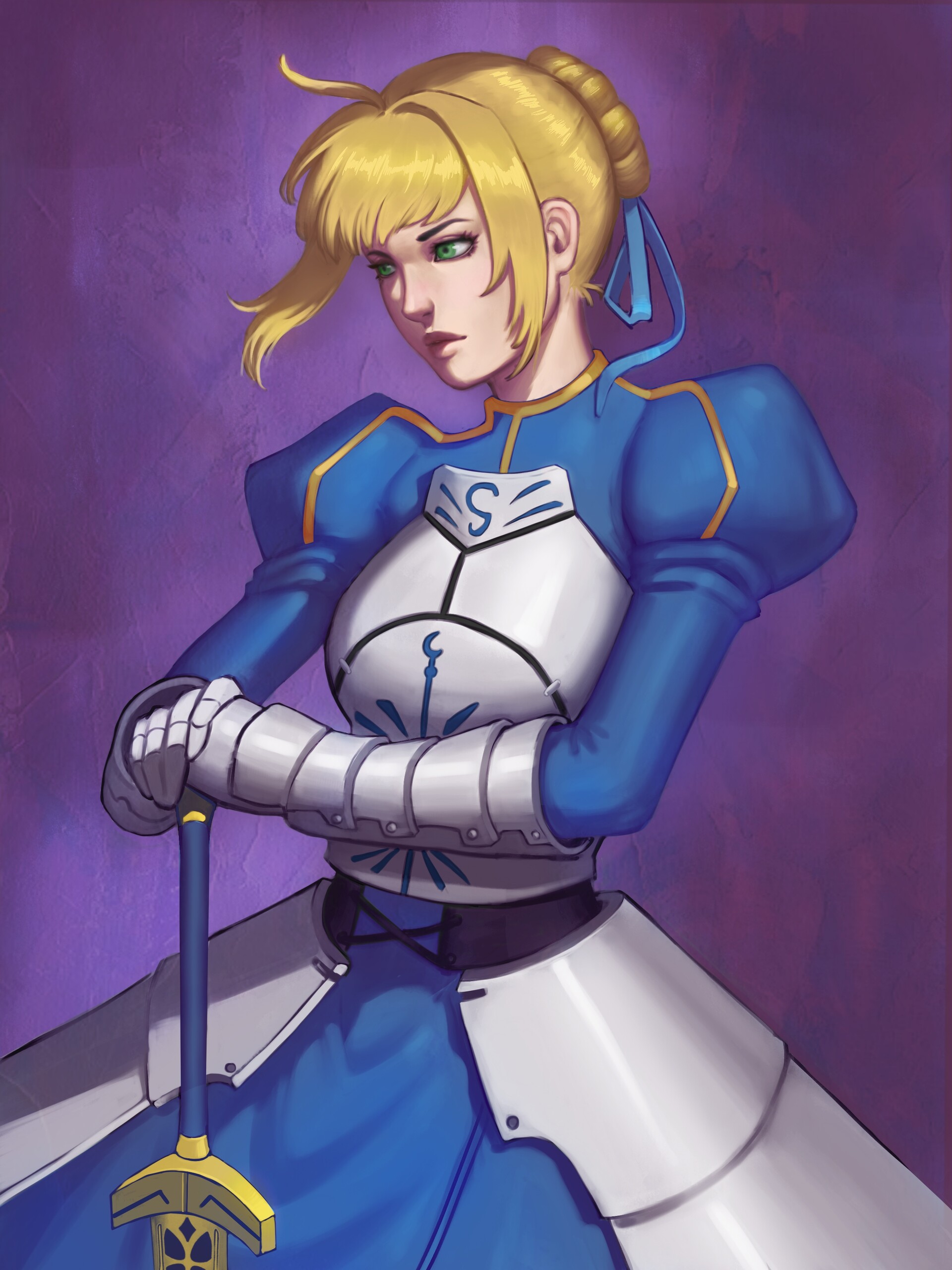 ArtStation - Saber Fate Stay Night