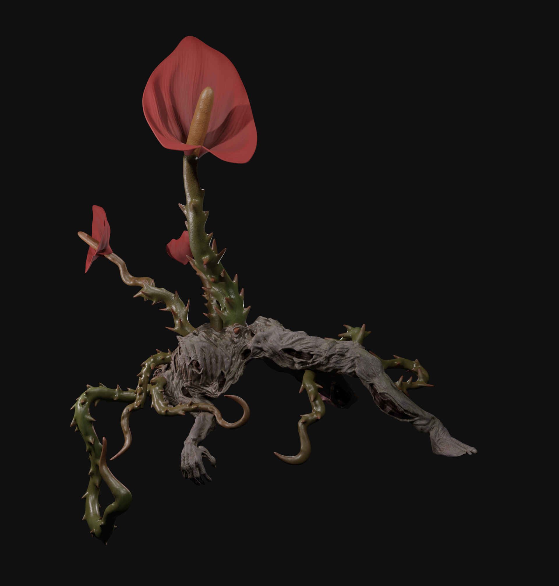 ArtStation - Zombie Plants through time.