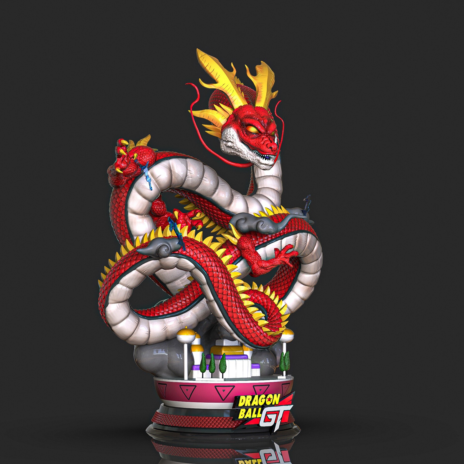 Red Shenron Vs Shenron