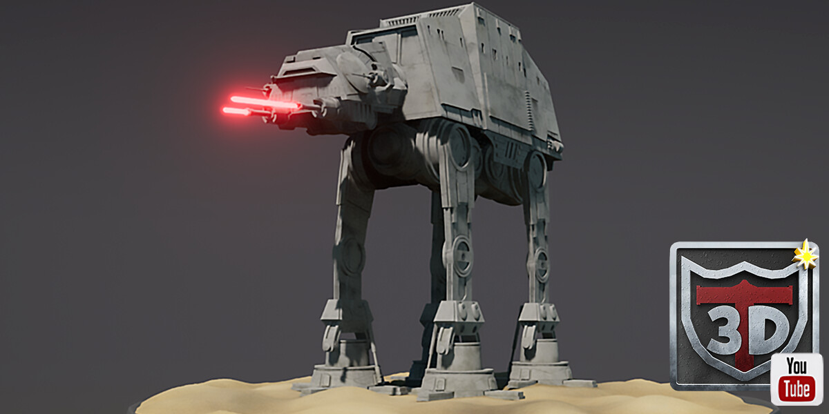 3d Tudor Blender 3 Unreal Engine 5 Star Wars At At Walker Fan Art