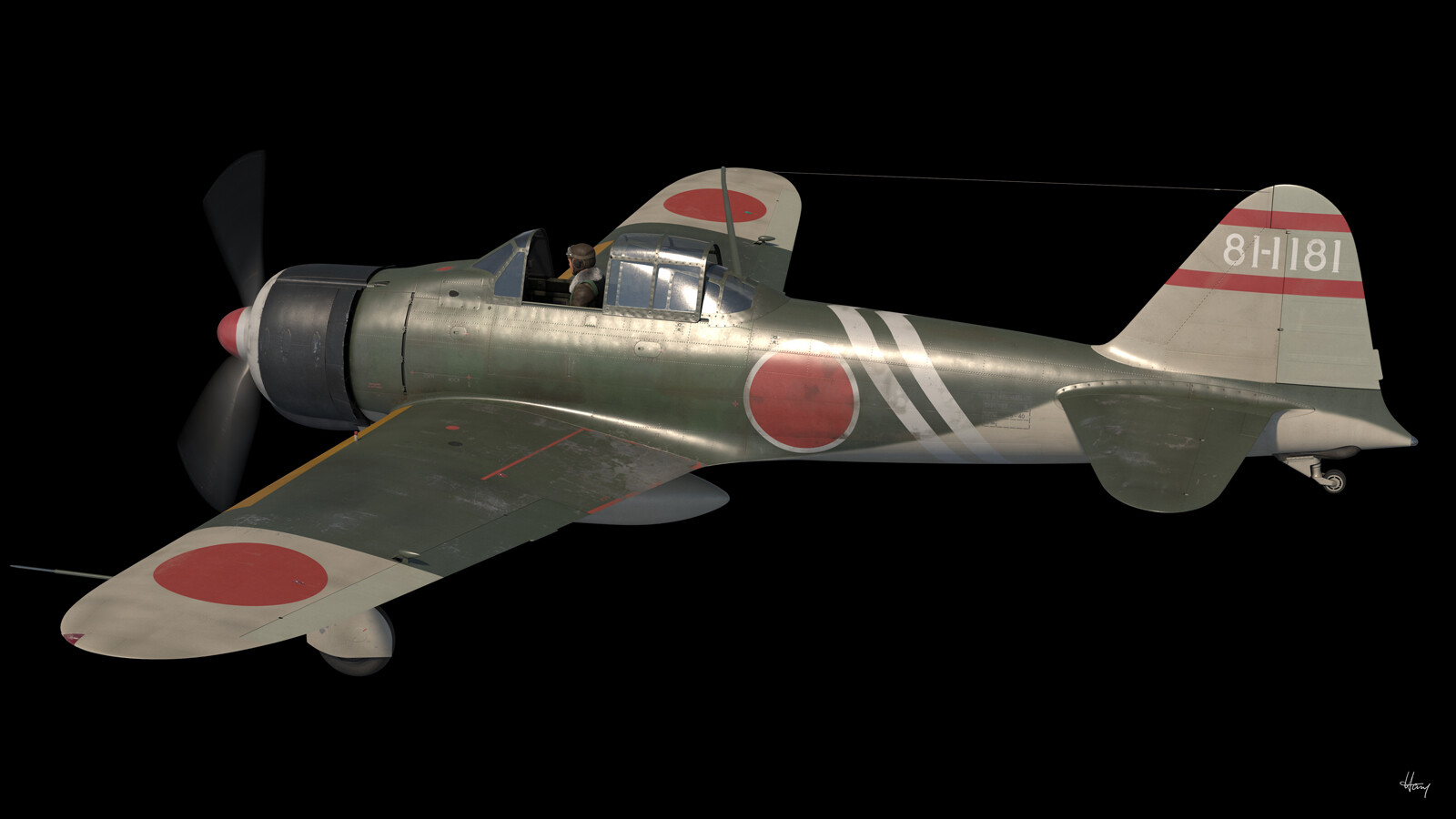 Hendrik Aviation Art - Mustang & Zero Liveries