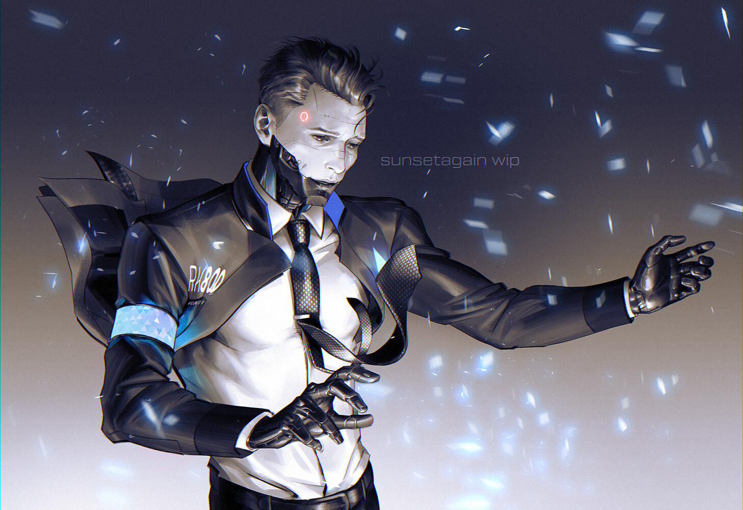 SunsetAgain - DBH fanart & wip Jul. 2022