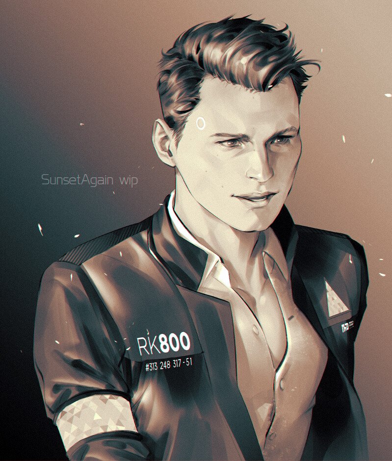 SunsetAgain - DBH fanart & wip Jul. 2022