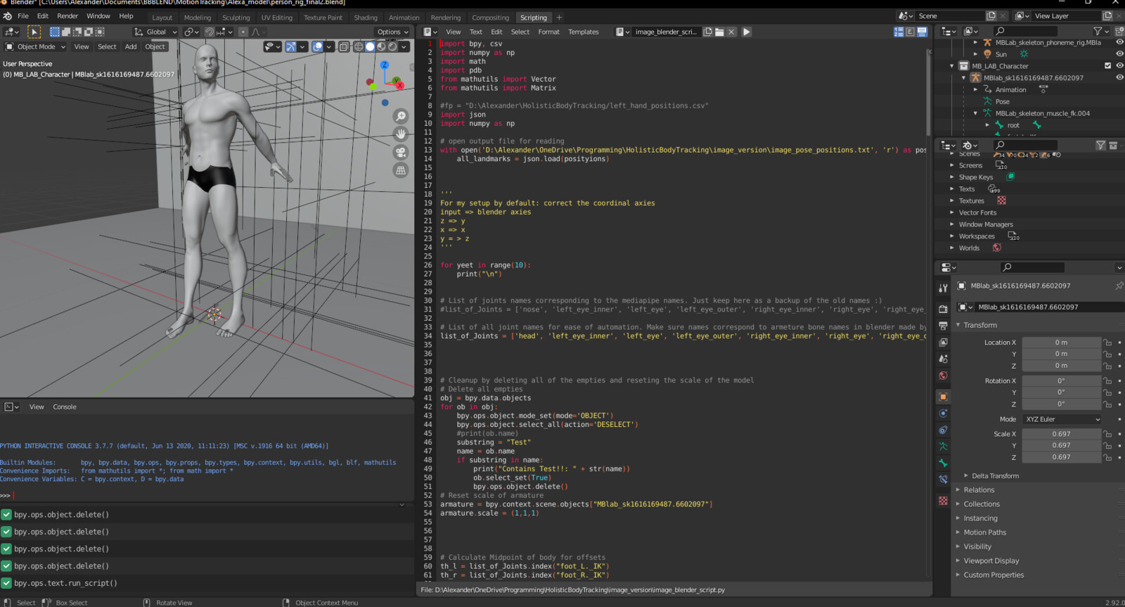 Alexander - Blender AI Mocap