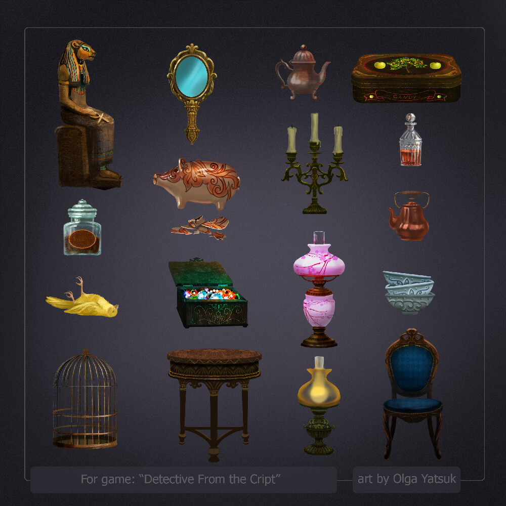 ArtStation - elements and objects, items for game