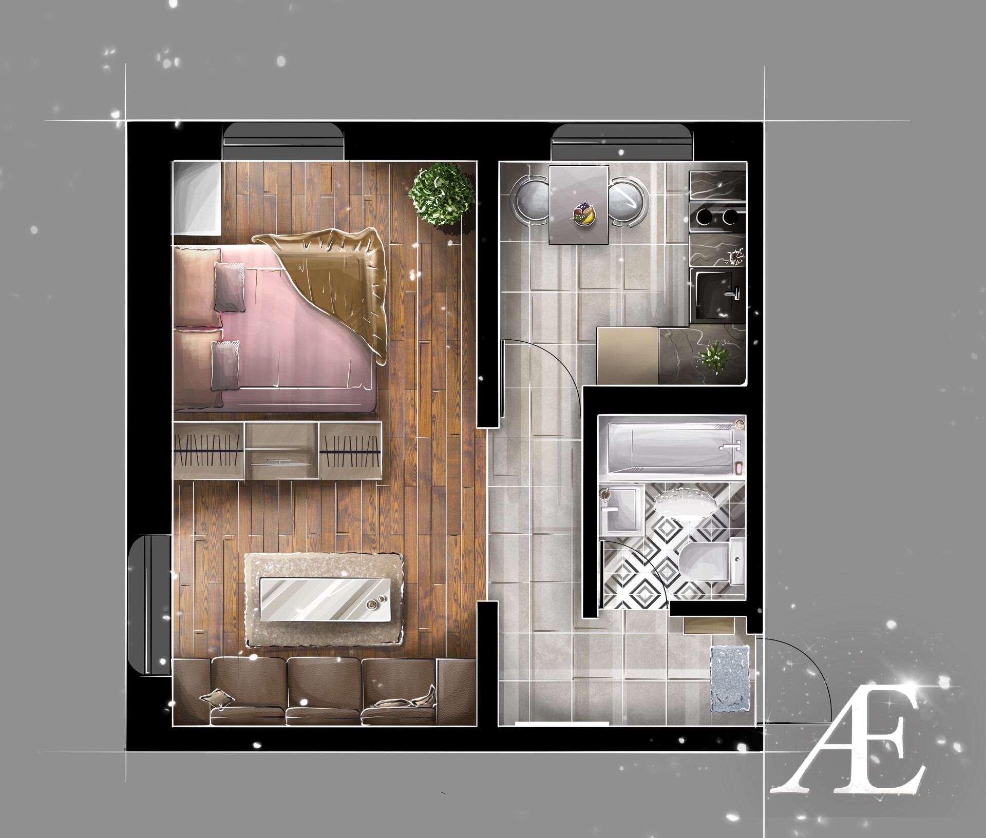 ArtStation - Floor plan
