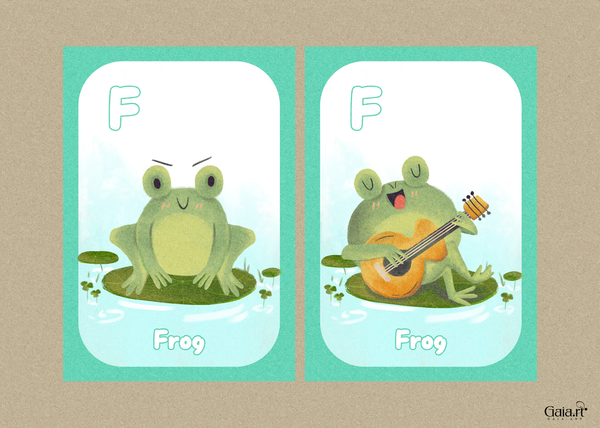 ArtStation - Cartoon Animal Flashcards