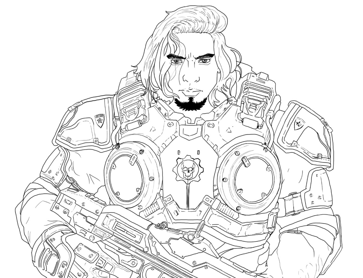 gears of war coloring pages