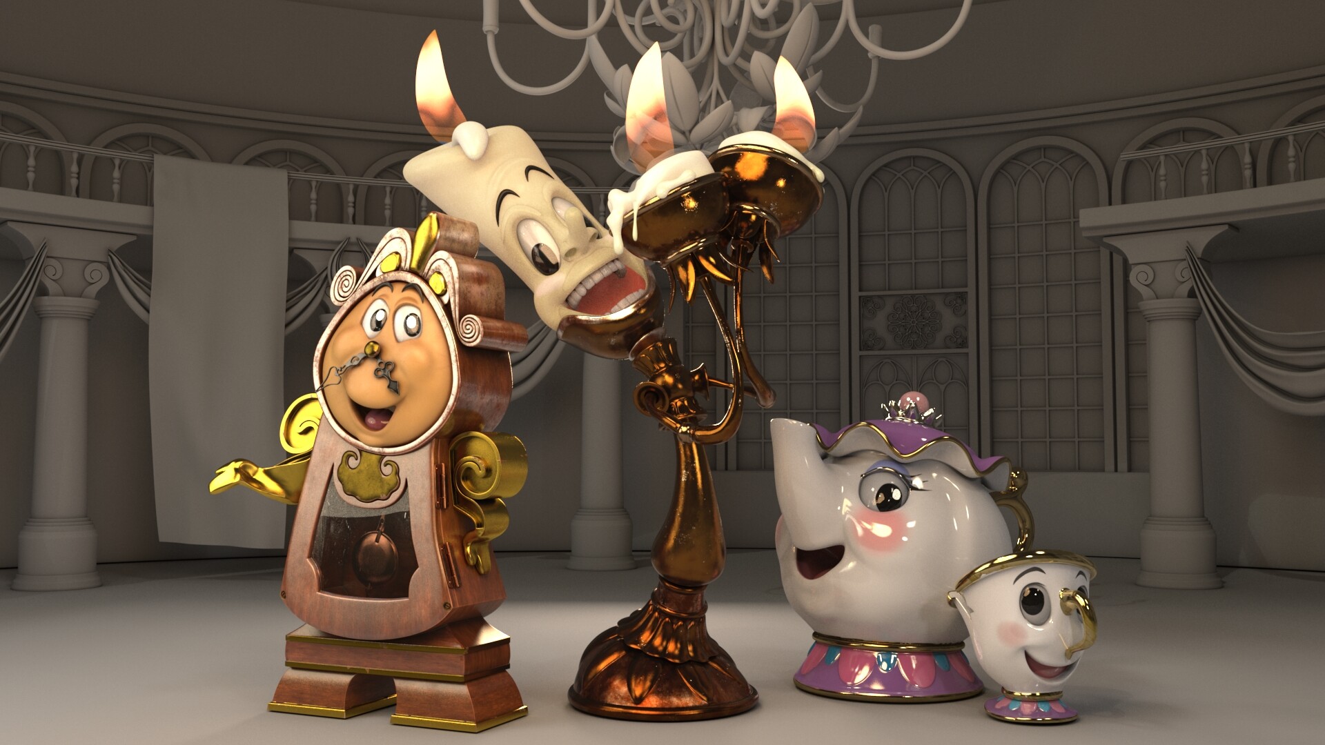 ArtStation - Beauty and the Beast: side kicks