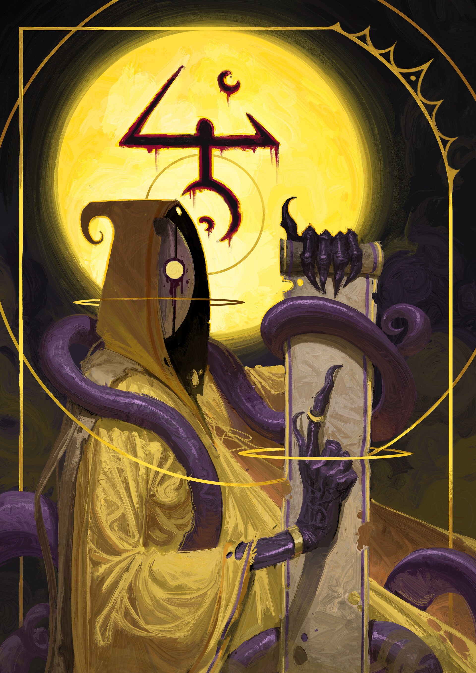 Ognjen Sporin - Steinhardt's Guide to the Eldritch Hunt Tarot Deck - Moons