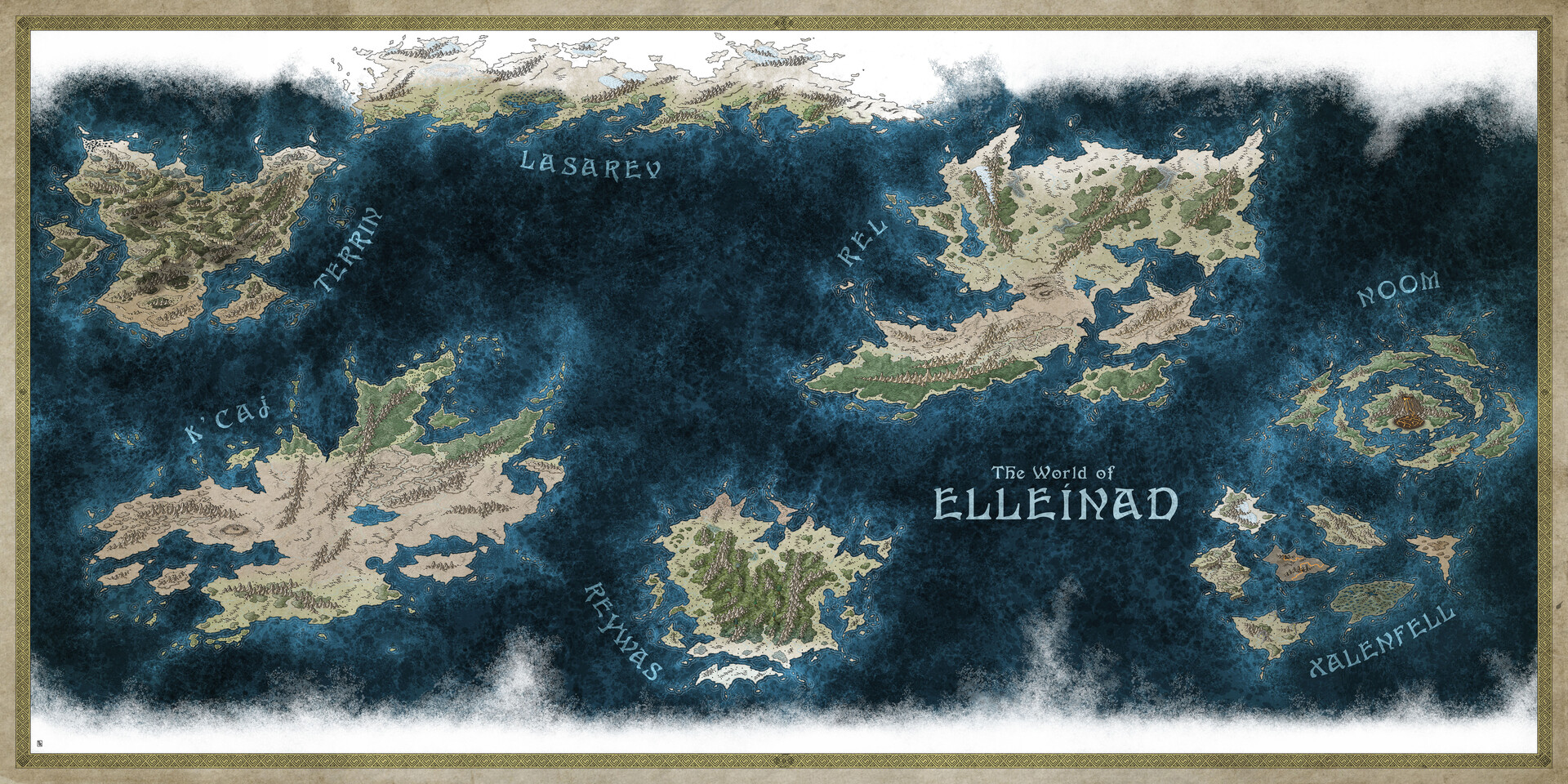 ArtStation - The Continents of Elleinad