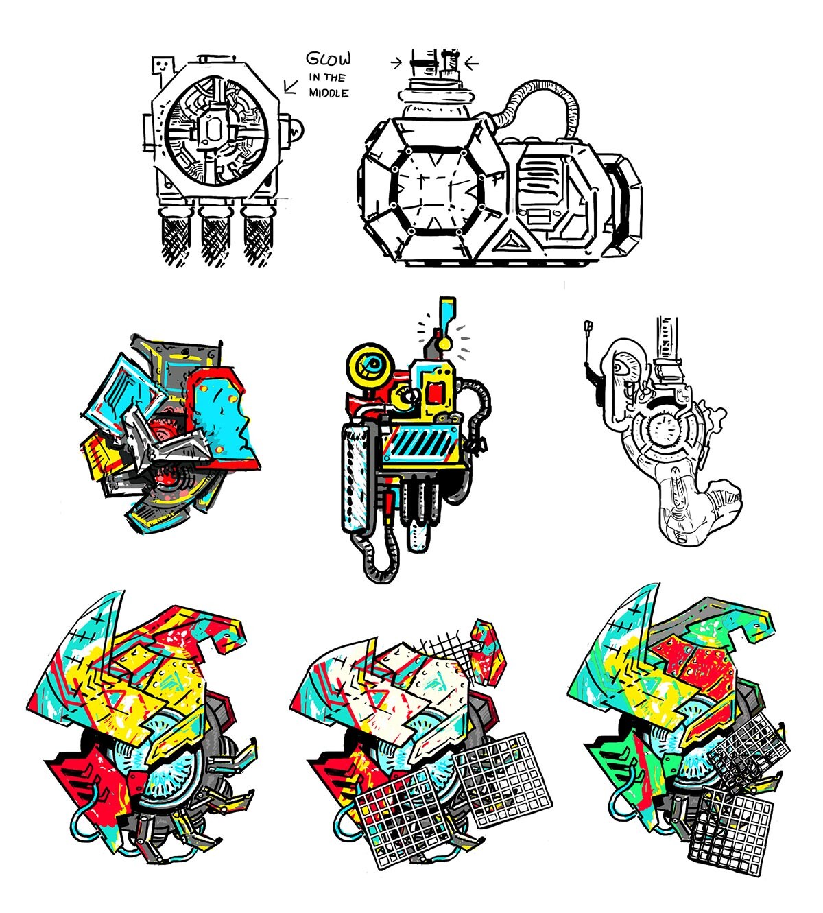 ArtStation - Cyberpunk inspired game assets design
