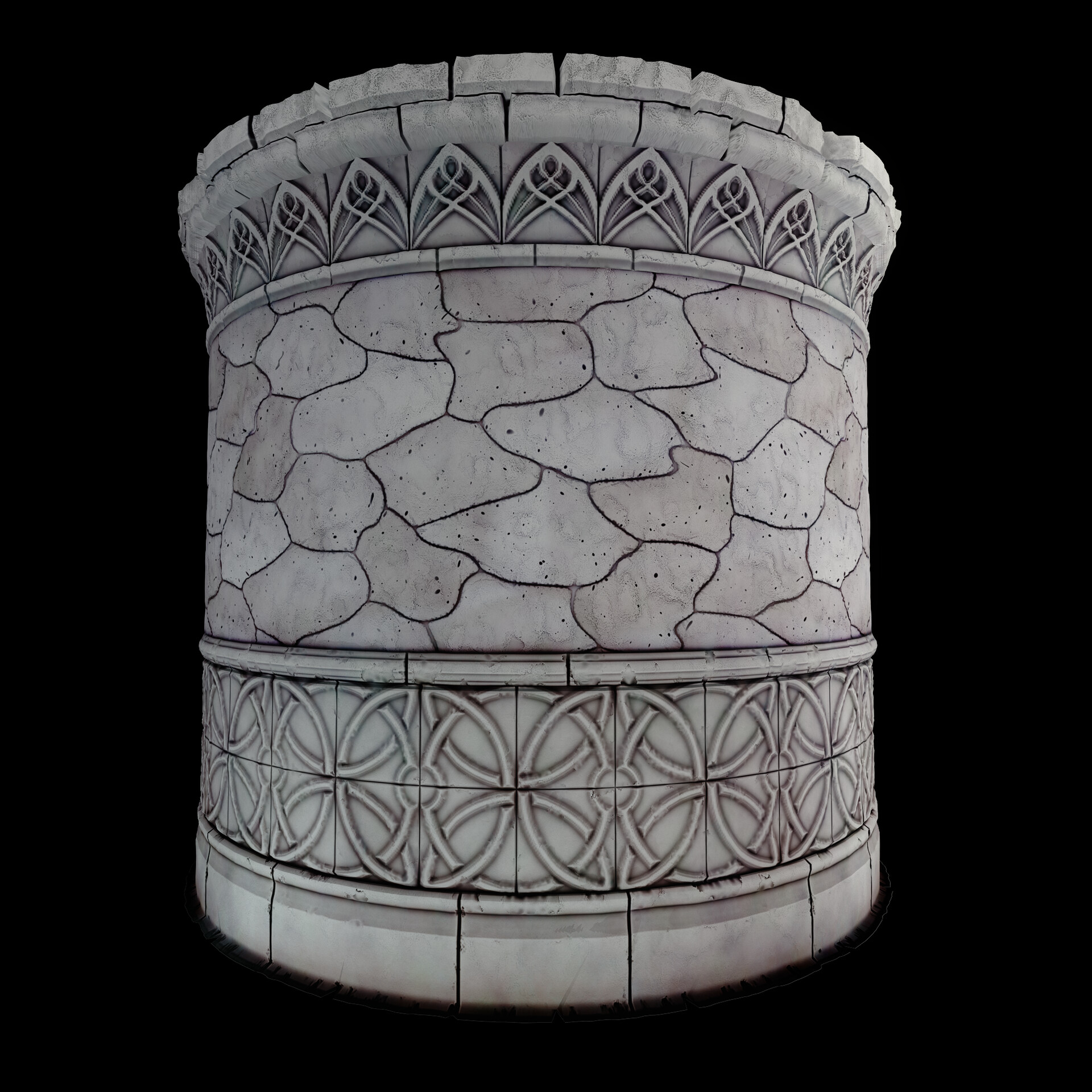 ArtStation - Elven masonry trim texture