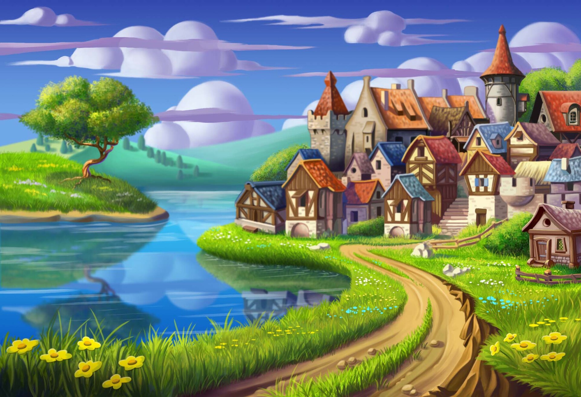 ArtStation - Medieval Landscape (environment)