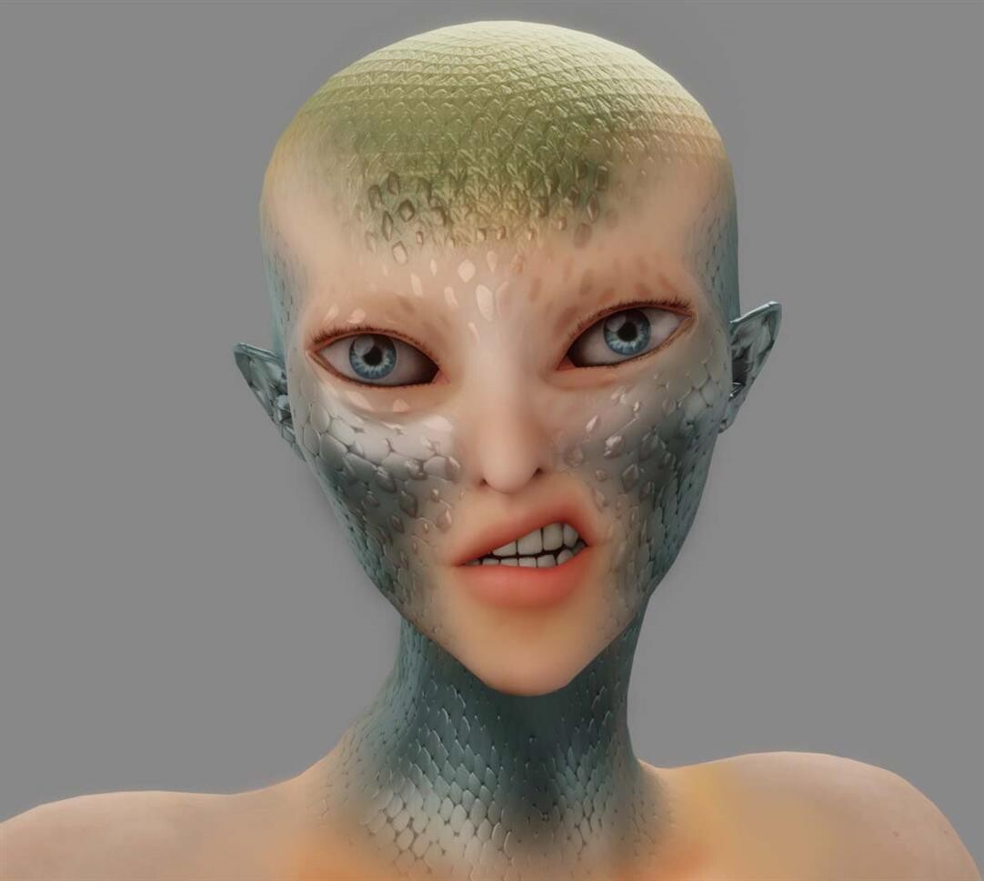 ArtStation - Fish Woman