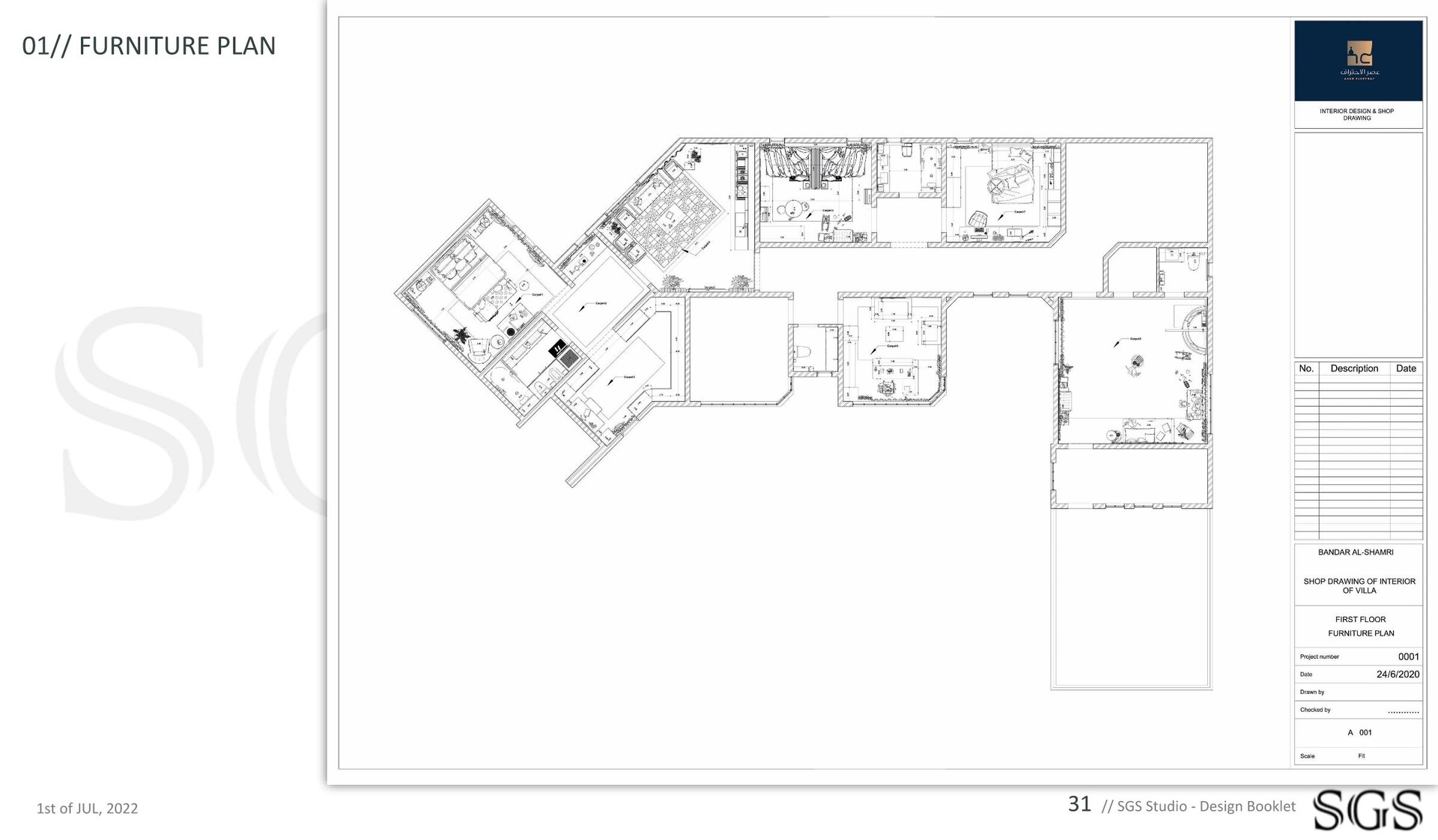 ArtStation - SGS STUDIO | 03.FURNITURE PLAN
