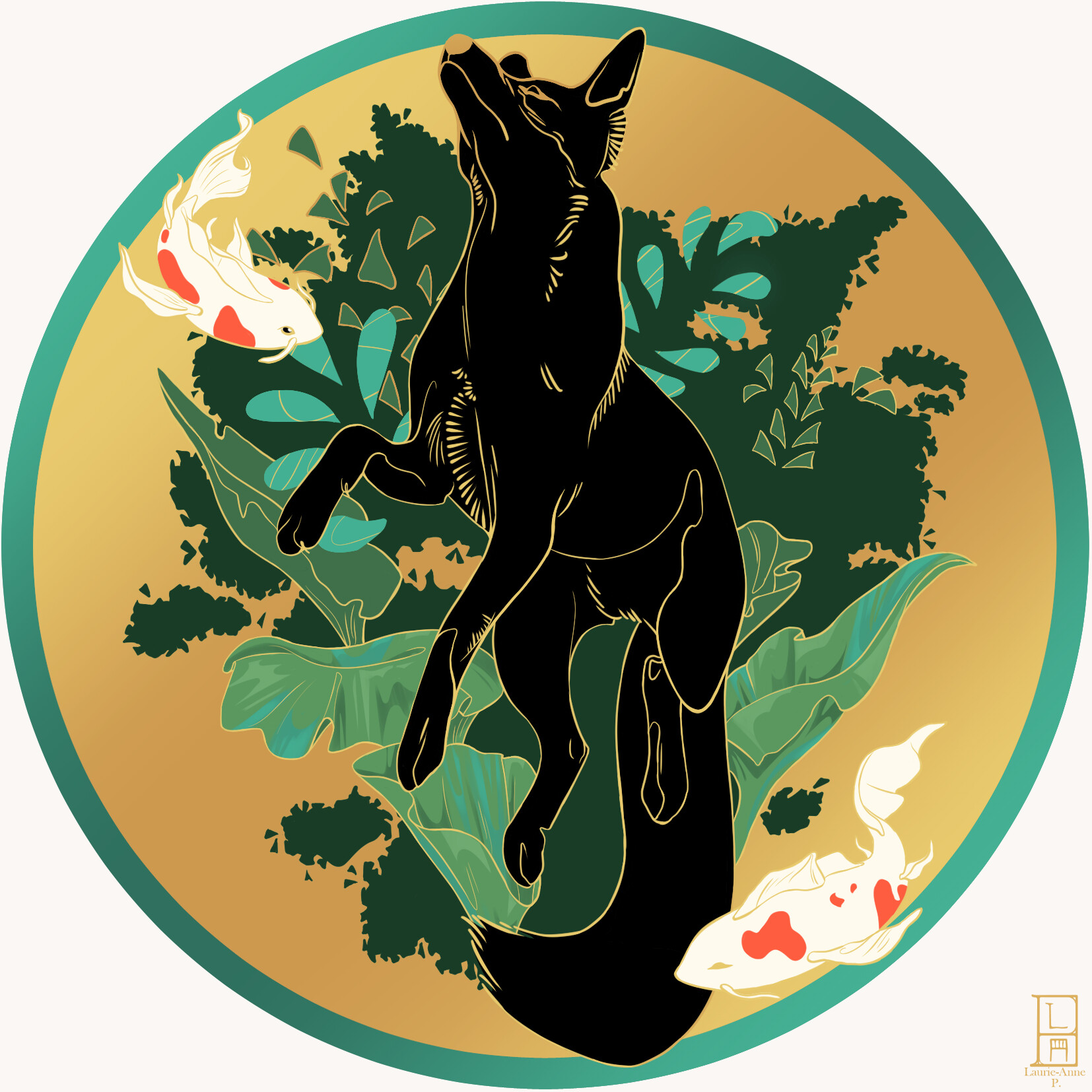 ArtStation - golden Fox