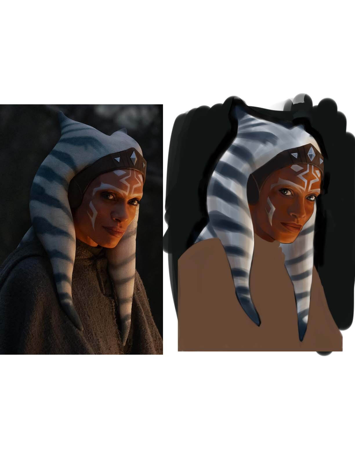 ArtStation - Ashoka Portrait WIP