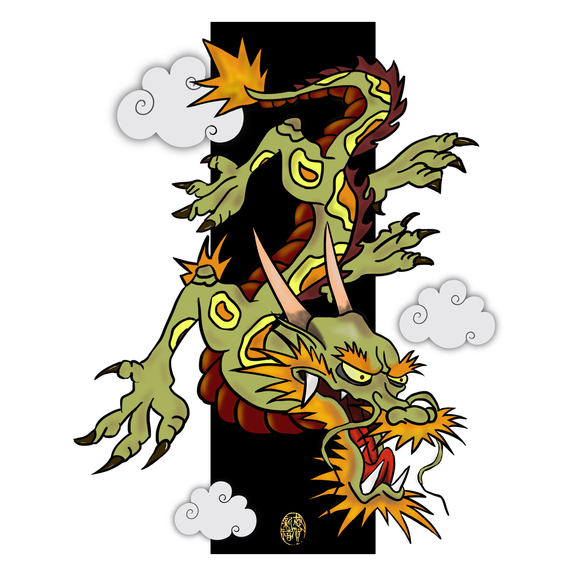 ArtStation - Dragon design 2d