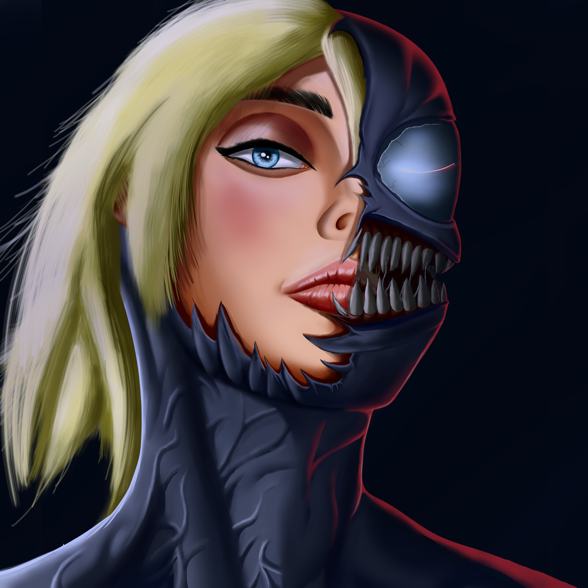 Artstation Venom Girl Fan Art