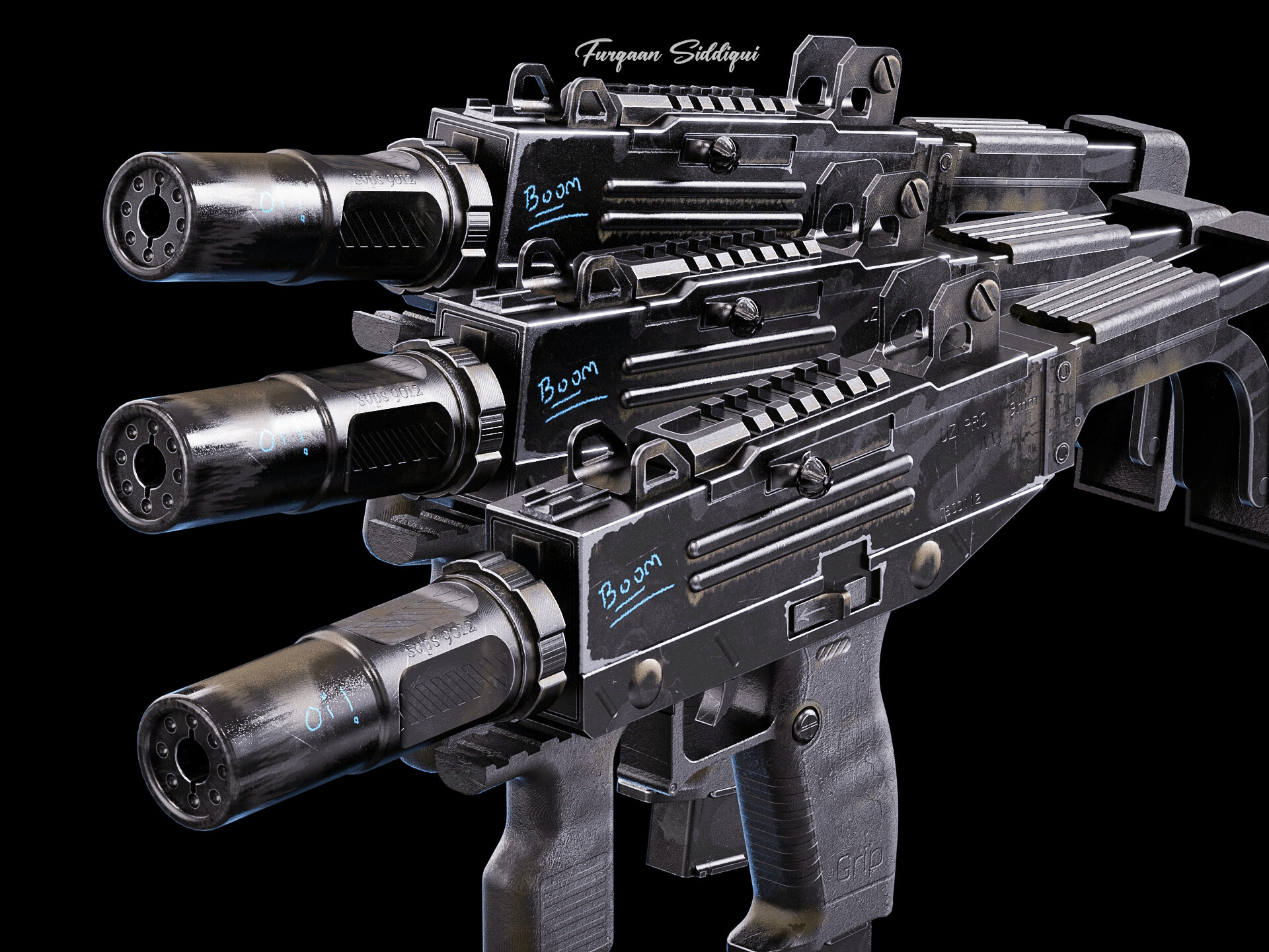 ArtStation - Uzi PBR Gun