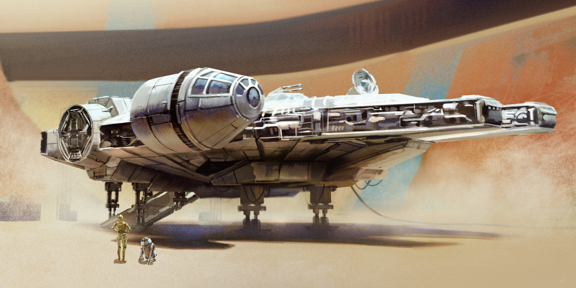 ArtStation - Millennium Falcon