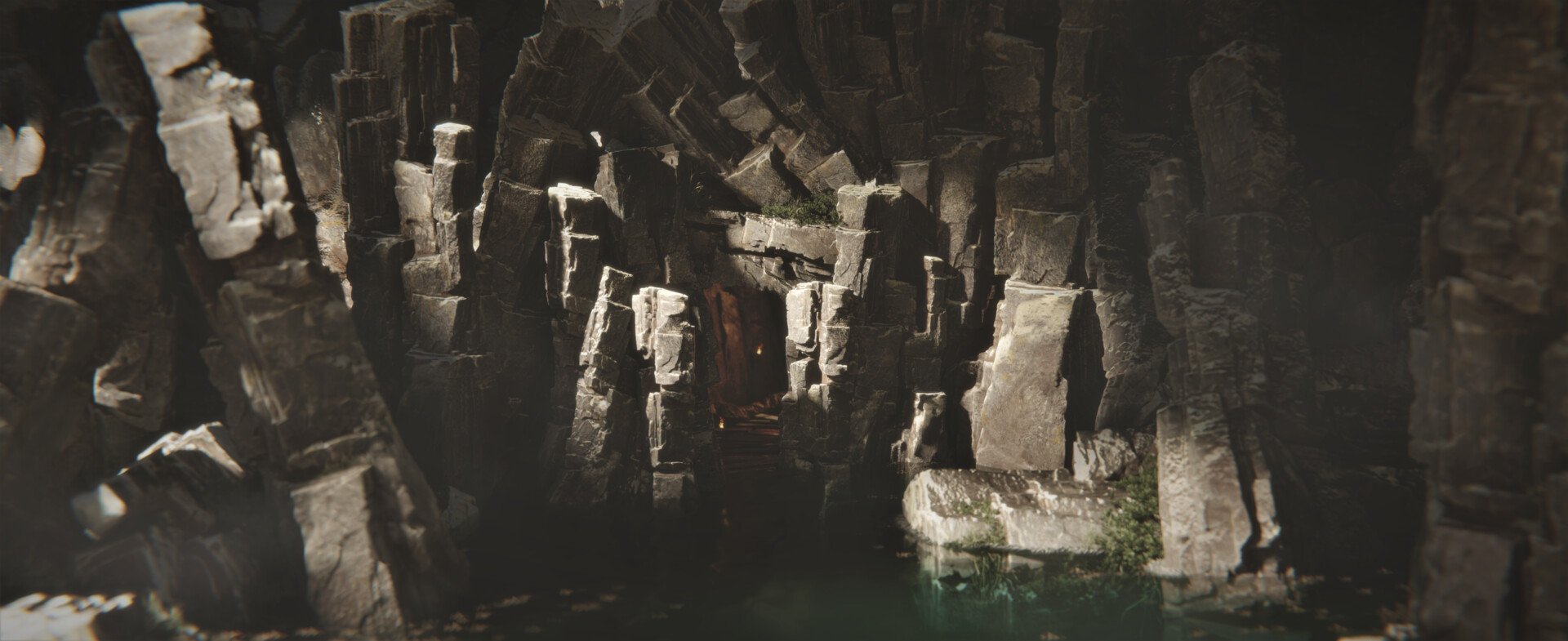 ArtStation - Fantasy Cave Concept Art