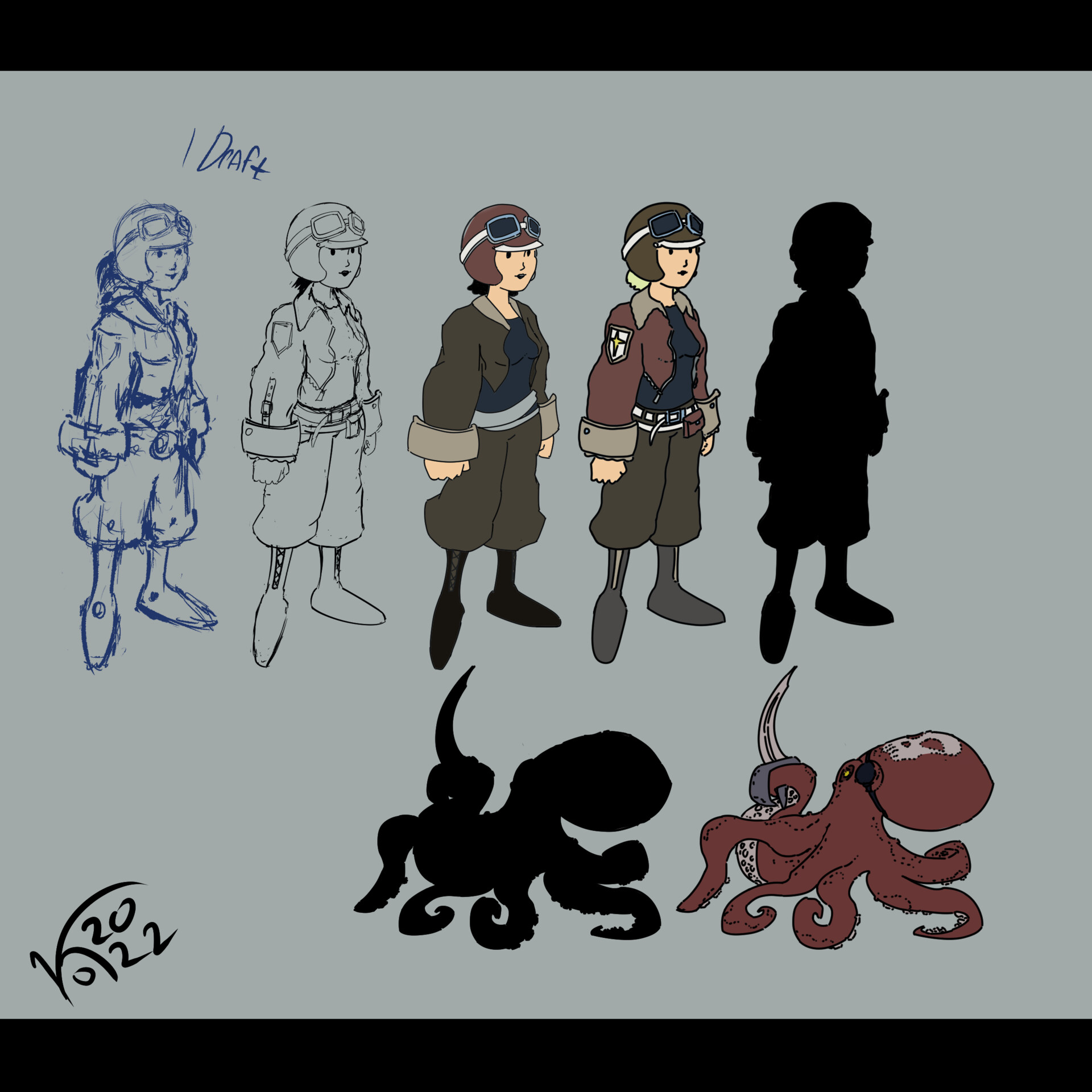 ArtStation - Character design test 01