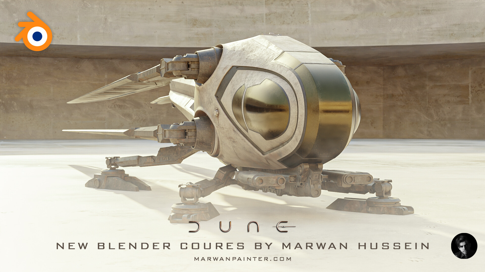 Marwan Hussein - BLENDER: Creating the Dune Ornithopter from start to ...