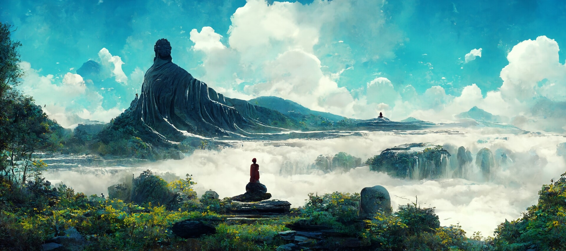 ZC - MidJourney AI Experiment - Find Buddha