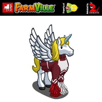 ArtStation - Game Asset - Animated Pegacorn Cheer Leading For Zynga's ...