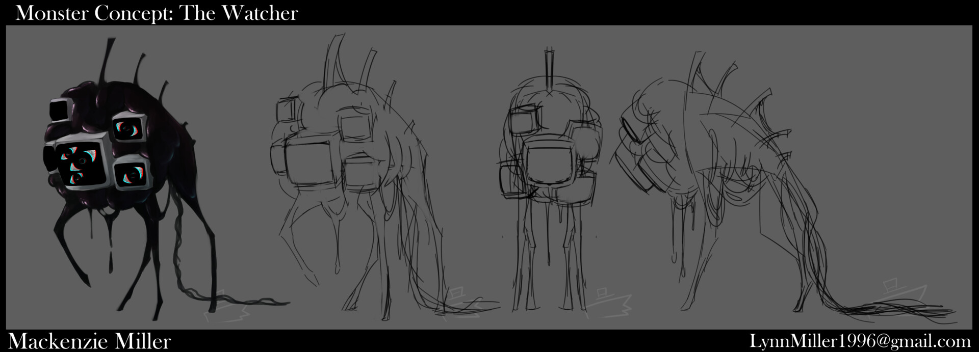 ArtStation - The Watcher Monster Concept Art