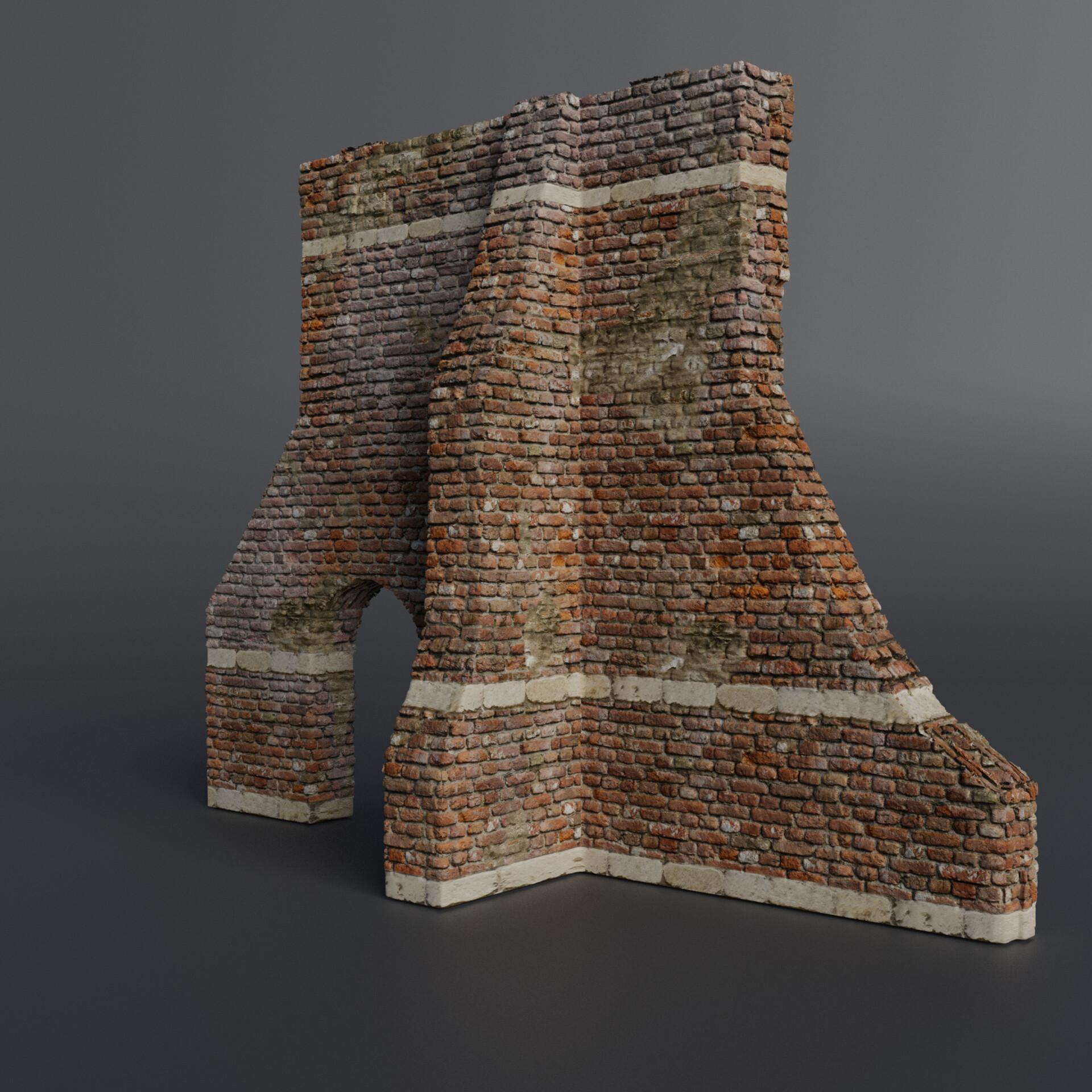 ArtStation - Blender - Ruined Wall