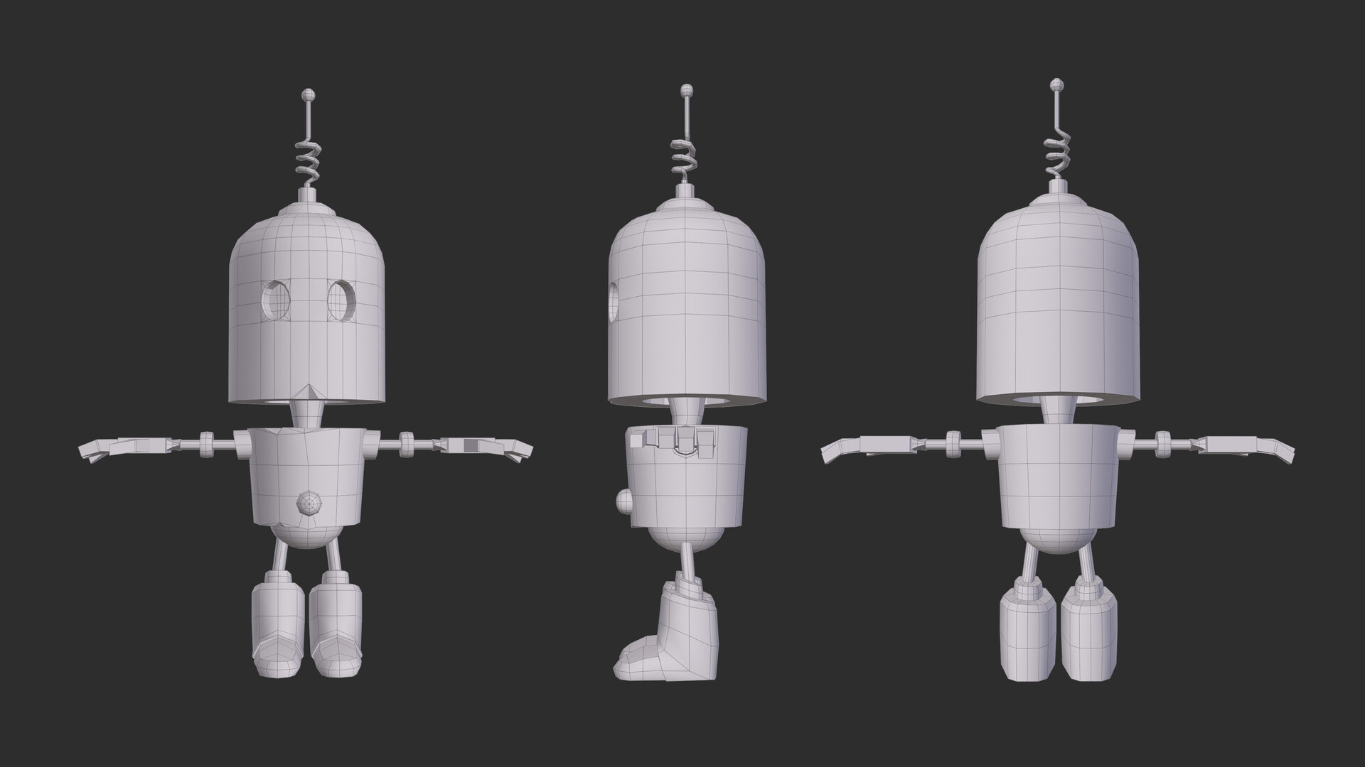 Linh Võ - Robot with Red Balloon 3D Model