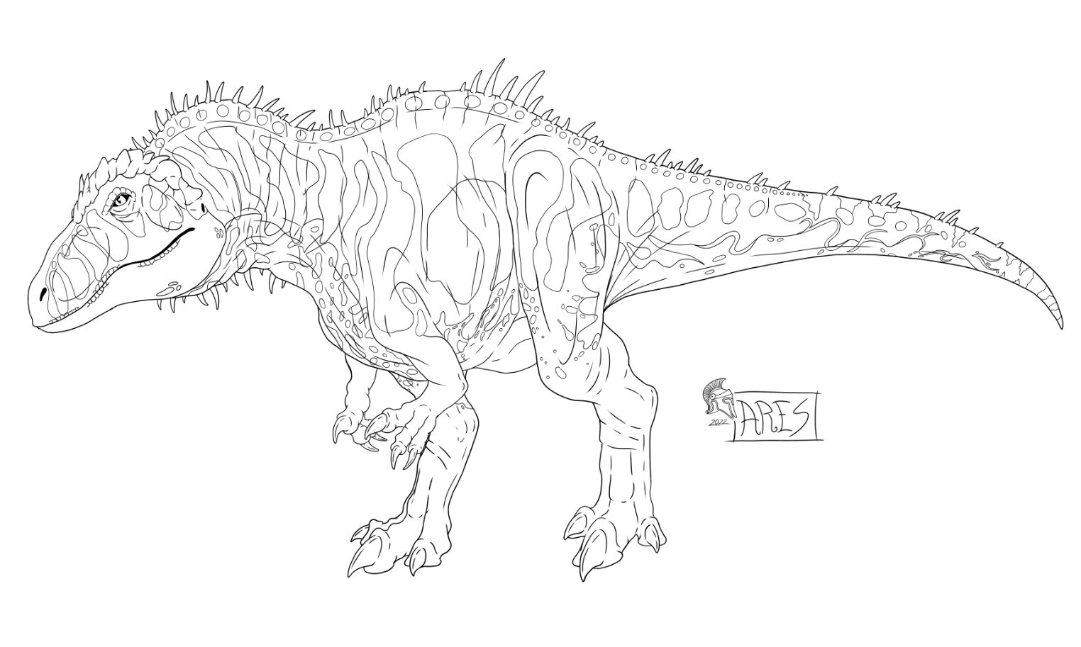 ark survival evolved coloring pages