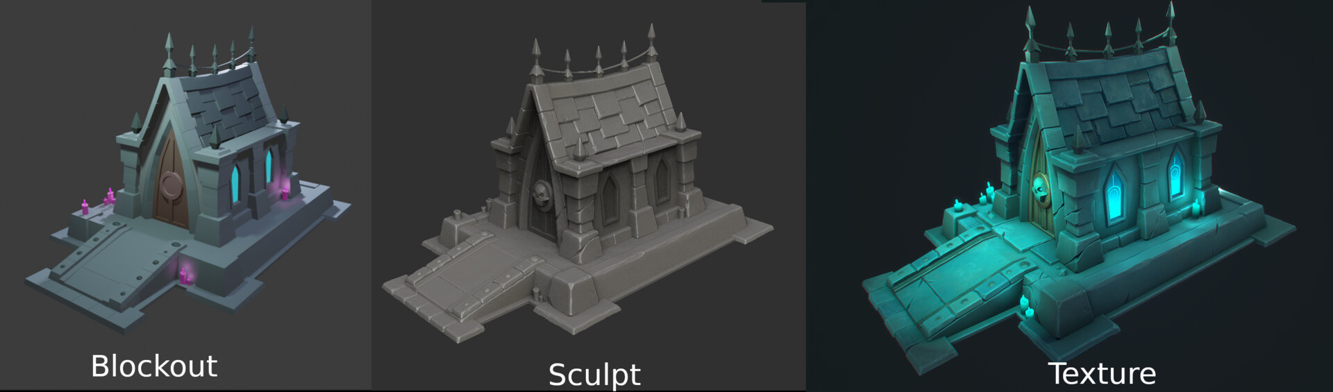 Jacob Brown - Stylized crypt-game prop