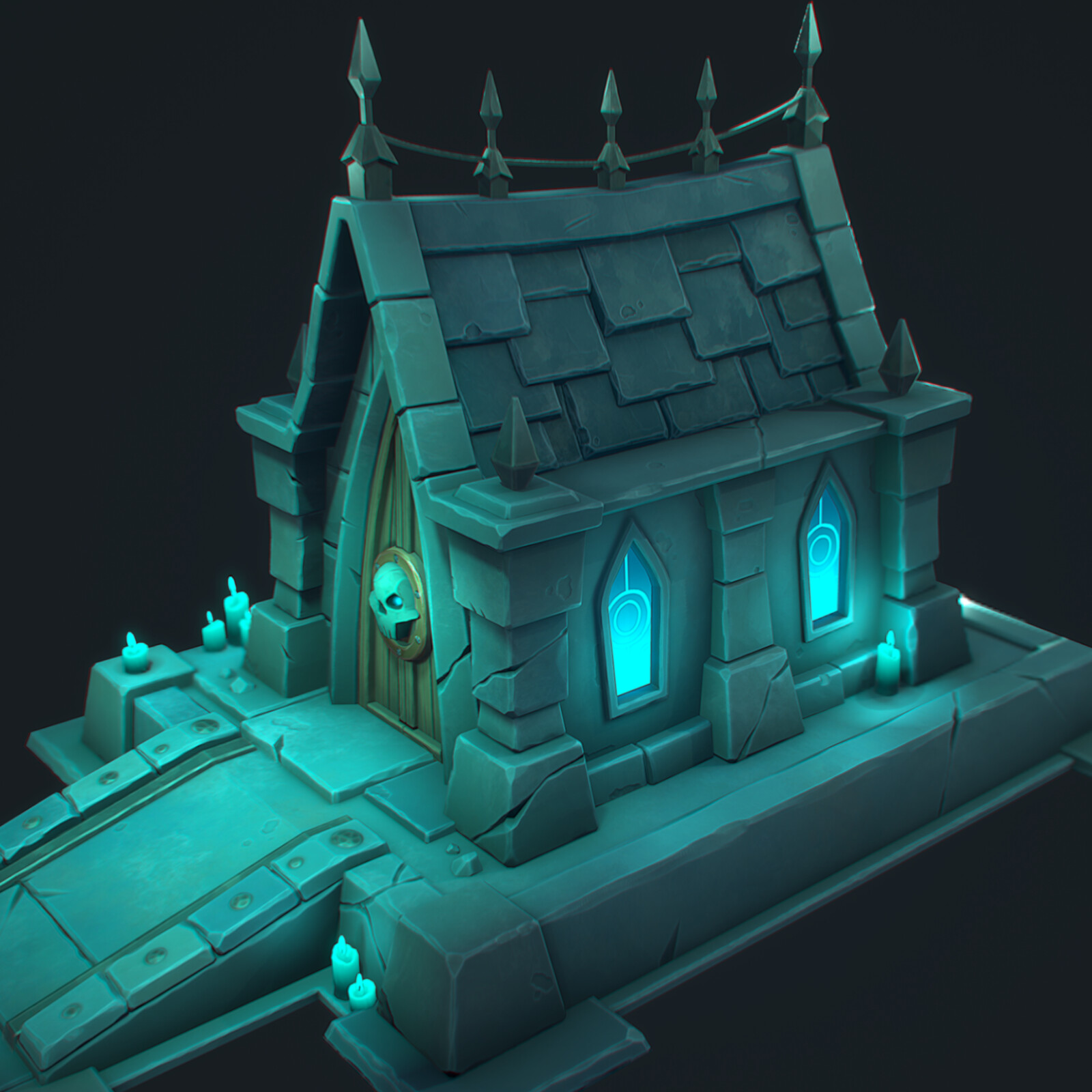 Jacob Brown - Stylized crypt-game prop