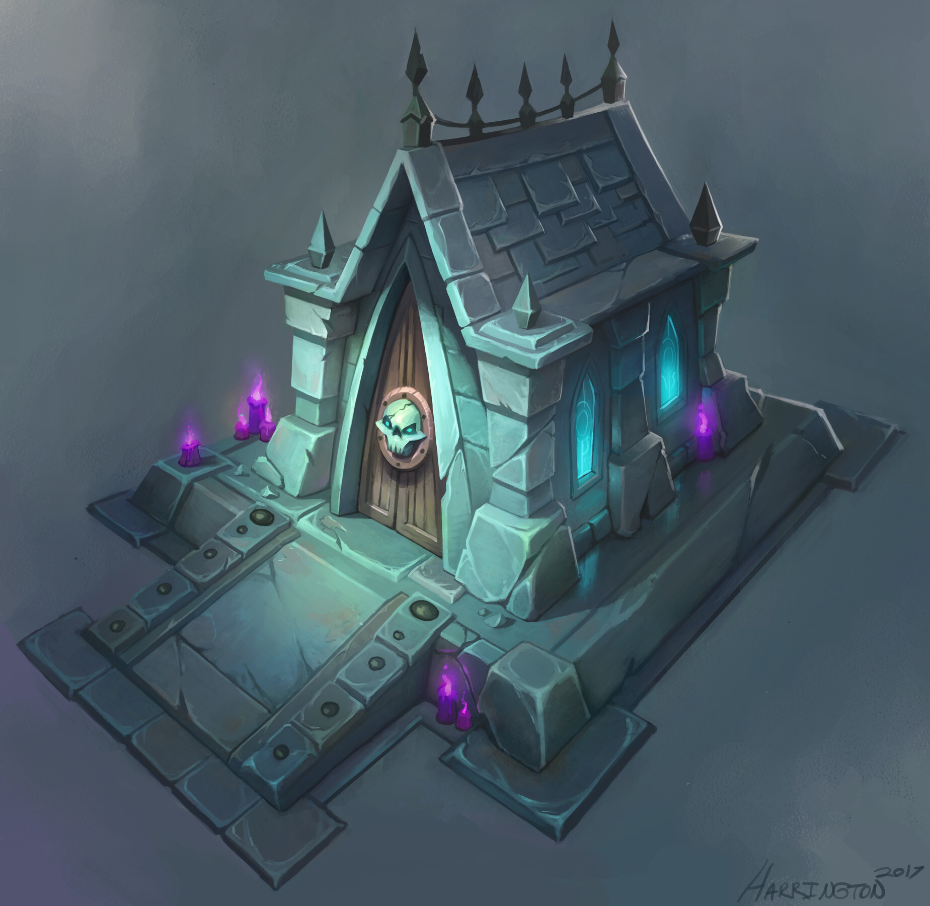 Jacob Brown - Stylized crypt-game prop