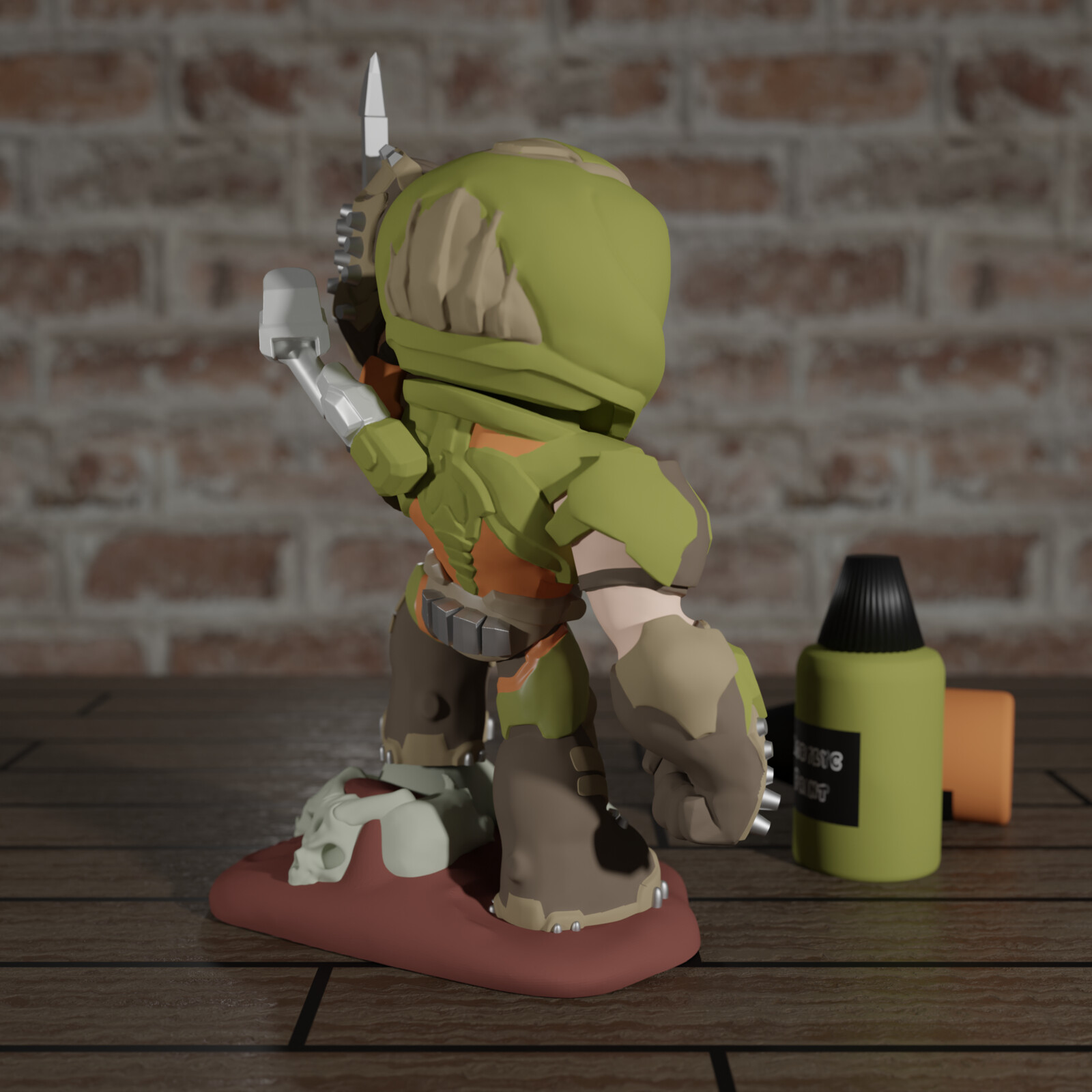 FunserviceSTL - Chibi Doomguy for 3d print