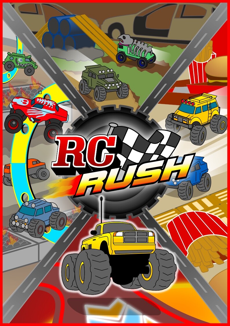 Ric Lumb - RC Rush - Vector poster cover art